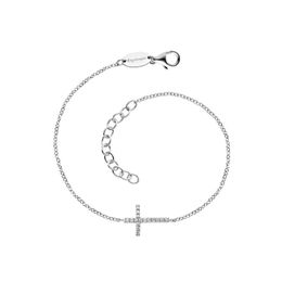 Engelsrufer Damen Silberarmband &raquo;Armband Armkette Kreuz&laquo; mit Zirkonia (synth.) silber 20cm, Silber 925 (Sterlingsilber)