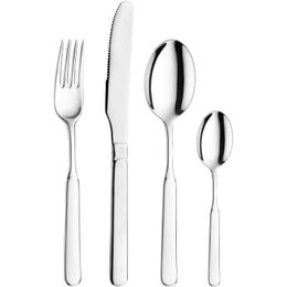 Pinti Inox PINTINOX Besteck-Set &raquo;MILANO&laquo; in moderner und zeitloser Formgebung silber Edelstahl 18/0 24 Stk.