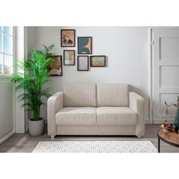 Home Affaire Ecksofa &raquo;Lazio modern und bequem, schmale Armlehnen, tolle Detailverarbeitung&laquo; zwei verschiedene Fu&szlig;farben w&auml;hlbar beige 93% Polyester, 7