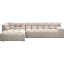 Woood Ecksofa &raquo;Allure grobem Webmuster, H 79 x B 324 x D 165 cm&laquo; Tragkraft 400 kg, Hohe Verschlei&szlig;festigkeit, Pfleiglicht beige B/H/T: 324cm x 79cm x 