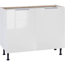 Optifit Unterschrank &raquo;Tara&laquo;, Breite 100 cm wei&szlig; wei&szlig;, B/H/T: 100cm x 87cm x 58,4cm, T&uuml;ren: 2 Stk.