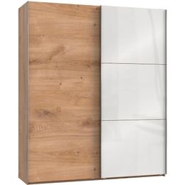 wimex Schwebet&uuml;renschrank &raquo;Level by fresh to go&laquo; mit jeweils einer Glast&uuml;r braun B/H/T: 200cm x 236cm x 65cm, T&uuml;ren: 2 Stk.