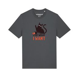Watapparel Shirt 'Cat' male size 5XL Anthracite / Orange red / Black