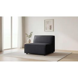 OTTO home Sessel &raquo;Jorrena, extra weicher Chenille-Stoff&laquo; Armloser 1-Sitzer, 3 Komfortstufen, 90x105 cm, mit Wellenunterfederung schwarz 100% polyester