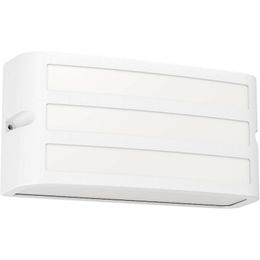 Eglo Wandleuchte &raquo;Camarda Wandlampe, Au&szlig;enbeleuchtung, rechteckige Au&szlig;enlampe, E27, IP54&laquo; E27 1 Stk. Wand-/Deckenleuchte - L22 x H11 x AL9 cm - wei&szlig; -