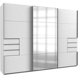 wimex Schwebet&uuml;renschrank &raquo;Saigon&laquo; mit Spiegelt&uuml;r, 3 T&uuml;ren, 270cm breit wei&szlig; Holzwerkstoff B/H/T: 270cm x 208cm x 64cm, Schubladen: 6 Stk. T&uuml;ren: 3 Stk.