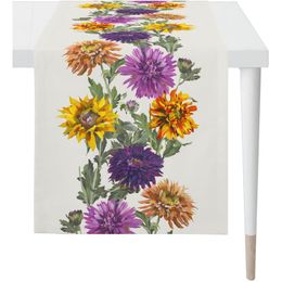 Apelt Tischl&auml;ufer &raquo;3404&laquo; gelb Baumwolle, Polyester B/L: 140cm x 48cm, 1 Stk., rechteckig