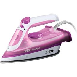 Braun Dampfb&uuml;geleisen &raquo;FreeStyle 3 FI 3124 PU - 2.400 W, 170 g Dampfsto&szlig;, 270 ml Wassertank&laquo; 2400 W 45 g Dampfmenge, SuperCeramic B&uuml;gelsohle, 35 Sek. 