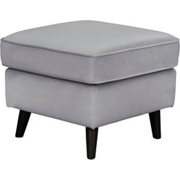 Home Affaire Polsterhocker &raquo;Polsterhocker CHISTELLE, auch in Boucl&eacute;&laquo; mit Wellenunterfederung, Ma&szlig;e: B/TH: 57/57/46 cm grau 100% Polyester B/H/T: 57cm 