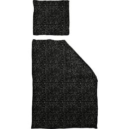 Adam Bettw&auml;sche &raquo;Leinenbettw&auml;sche Scribble&laquo; 2 Stk. aus 73% Leinen & 27% Bio-Baumwolle, 2 teilig - Leinenbettw&auml;sche beige Jacquard, Obermaterial: 73% Leinen