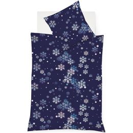 Fleuresse Bettw&auml;sche &raquo;Aspen 4375&laquo; 2 Stk. Feinbiber, Baumwolle, in Gr. 135x200, 155x220, 200x200cm blau Feinbiber, Obermaterial: 100% Baumwolle B/L: 