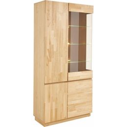 Home Affaire Vitrine H&ouml;he 184 cm, teilmassiv, FSC -zertifiziert braun Einheitsgr&ouml;&szlig;e