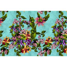 Livingwalls living walls Fototapete &raquo;Walls by Patel Tropical Passion 1&laquo; glatt Vlies, Wand, Schr&auml;ge gr&uuml;n Vlies B/L: 4m x 2,7m