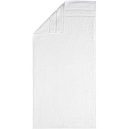 Egeria Handt&uuml;cher &raquo;Prestige&laquo; Uni Programm mit Streifenbord&uuml;re, SUPIMA Baumwolle wei&szlig; Walkfrottee, Obermaterial: 100% Baumwolle B/L: 50cmx100cm, 2 Stk., 