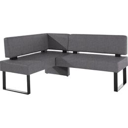 OTTO home Eckbank &raquo;Oliver mit Metallgestell, K&uuml;chenbank&laquo; verschiedene Bez&uuml;ge Cord Esszimmerbank OTTOs Choice grau Holzwerkstoff, Massivholz, Polyester