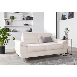 Sit & More sit&more 2-Sitzer &raquo;Sorano&laquo; Breite 168 cm beige B/H/T: 168cm x 88cm x 91cm, Struktur fein