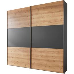 Wiemann Schwebet&uuml;renschrank &raquo;Korfu&laquo; hochwertige Beschl&auml;ge braun B/H/T: 197,3cm x 217cm x 67cm, T&uuml;ren: 2 Stk.