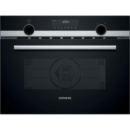 Siemens Backofen mit Mikrowelle iQ500 &raquo;CM585AGS1&laquo; mit Hydrolyse Zeiteinsparende Schnellaufheizung & gleichm&auml;&szlig;ige Hei&szlig;luft grau Einheitsgr&ouml;&szlig;e Backofen 