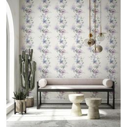 marburg Vliestapete &raquo;Nature's Palette&laquo; botanisch moderne Tapete f&uuml;r Wohnzimmer Schlafzimmer K&uuml;che lila Vlies B/L: 0,53m x 10,05m, Rollen: 1