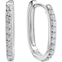 Firetti Damen Paar Creolen &raquo;Schmuck Geschenk Silber 925 Ohrschmuck Ohrringe&laquo; mit Zirkonia (synth.) silber Silber 925 (Sterlingsilber)