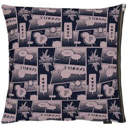 Apelt Dekokissen &raquo;Comic&laquo; Kissenh&uuml;lle ohne F&uuml;llung, 1 St&uuml;ck schwarz Polyester B/L: 66cm x 66cm, 1 Stk.