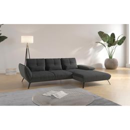 OTTO home Ecksofa &raquo;Mikado L-Form&laquo; inkl. Sitztiefenverstellung und Armteilverstellung grau 100% Polyester B/H/T: 276cm x 88cm x 183cm, Flachgewebe 