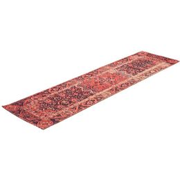 Tom Tailor HOME Teppich &raquo;Funky Orient Ghom&laquo; rechteckig 5 mm H&ouml;he Kurzflor, Orient-Optik, Vintage Design, mit Bord&uuml;re, auch als L&auml;ufer rot Baumwolle, 