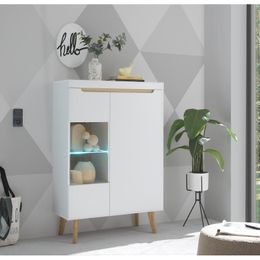 Home Affaire Vitrine &raquo;Torge, Hochschrank, Glasvitrine, Standvitrine, Vitrinenschrank&laquo; 1 Stk. tlg. in drei verschiedenen Farben verf&uuml;gbar, Glast&uuml;r & -