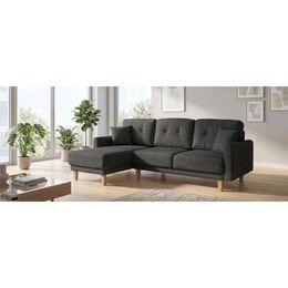 OTTO home Ecksofa &raquo;TRIPLO optionale Schlafsofa mit Bettkasten, Ma&szlig;e B/T/H: 234/164/89 cm&laquo; L-Form wahlweise mit Bettfunktion - Liegefl&auml;che 132x210 cm 