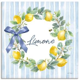 Artland Wandbild &raquo;Le Citron IV&laquo; Arrangements 1 Stk. tlg. als Alubild, Leinwandbild, Poster, Wandaufkleber in verschied. Gr&ouml;&szlig;en gelb Leinwand B/H/T: 50cm x 