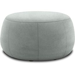 DOMO collection Hocker &raquo;800012 elegant und zeitlos, Solit&auml;r, bequem, B/T 75/75cm&laquo; Hocker rund gepolstert grau 95% Polyester, 5% Nylon B/H/T: 75cm x 
