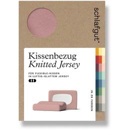 Schlafgut Kissenbezug &raquo;Pure flexibler Kissenbezug f&uuml;r Nackenst&uuml;tzkissen&laquo; Bio-Baumwolle mit Elasthan, mit Gummizug, b&uuml;gelfrei lila Bio-Baumwolle, Obermaterial: 