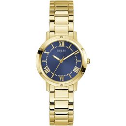 Guess Damen Quarzuhr &raquo;DAWN&laquo; Armbanduhr, Damenuhr, Edelstahlarmband gold Einheitsgr&ouml;&szlig;e
