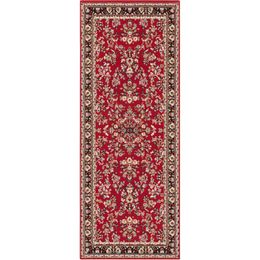 Hanse Home Teppich &raquo;Halton&laquo; rechteckig 8 mm H&ouml;he Kurzflor, Orient-Optik, mit Bord&uuml;re, L&auml;ufer, pflegeleicht, gekettelt rot Polypropylen (PP) B : 80cm 1