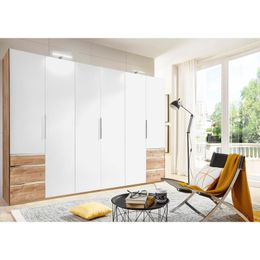 wimex Kleiderschrank &raquo;Level by fresh to go&laquo; mit Schubladen wei&szlig; B/H/T: 300cm x 236cm x 58cm, T&uuml;ren: 6 Stk.