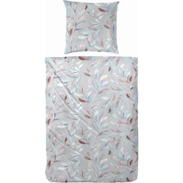 Primera Bettw&auml;sche &raquo;Edelflanell Bettw&auml;sche "Leavery"&laquo; 2 Stk. Mit abstrakt-floralen Motiven bunt Edel-K&ouml;per-Flanell, Obermaterial: 100% Baumwolle B/L: 135cm x 