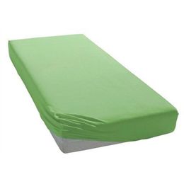 bellana Spannbettlaken &raquo;bellana exclusiv Topper aus 100% Mako-Baumwolle, 150 g/m&sup2;&laquo; feinste Mako-Baumwolle, f&uuml;r Topper bis 10cm H&ouml;he, b&uuml;gelfrei gr&uuml;n 