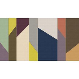 Livingwalls living walls Fototapete &raquo;Walls by Patel Geometry 4&laquo; glatt Vlies, Wand, Schr&auml;ge beige Vlies B/L: 5m x 2,7m
