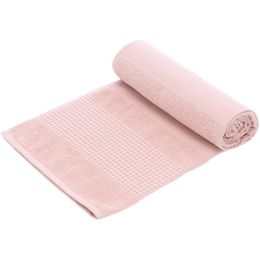 Vossen Hamamtuch &raquo;Shallow&laquo; Yogatuch - passend f&uuml;r jede Matte rosa Waffelpiqu&eacute;, Baumwolle B/L: 67cmx180cm, 1 Stk., Waffelpiqu&eacute;