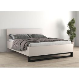 Home Affaire Bettgestell &raquo;Bronne, Topeseller, Industrial Design&laquo; In den Breiten 140cm, 160cm und 180cm, Stauraumbett in drei Breiten, stabil mit Kufen
