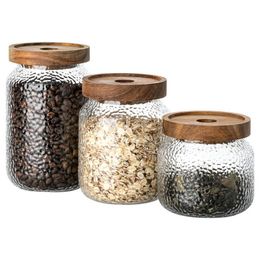 Mulex Vorratsglas &raquo; Aufbewahrungsgl&auml;ser Set Visby&laquo; hochwertige Vorratsgl&auml;ser inkl. Deckel von transparent Borosilikatglas B/H/L: 14,5cm