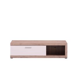 Home Affaire Lowboard &raquo;Remo TV-Kommode, Breite 160 cm, H&ouml;he 45 cm, offenes Fach mit Glasboden&laquo; Wahlweise mit oder ohne LED-Beleuchtung, 1 Klappe, 1 