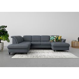 Sit & More sit&more Wohnlandschaft &raquo;Maggiore U-Form&laquo; wahlweise mit Kopfteilverstellung, Schlaffunktion und Stauraum grau 98% Polyester, 2% Polyamid B/H/T: 312cm 