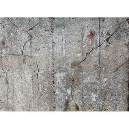 Livingwalls living walls Fototapete &raquo;Beton Vintage&laquo; glatt Steinwand Fototapete Betonoptik 3,50 m x 2,55 m Tapete bunt Vlies B/L: 3,5m x 2,55m