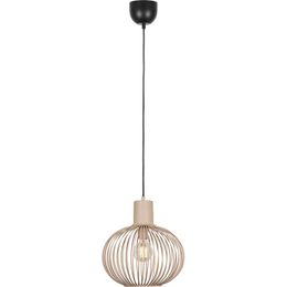 Trio Leuchten Pendelleuchte &raquo;GILA, 1-flammige H&auml;ngelampe, Gitter Optik Metall exkl 1x E27 max 10W&laquo; E27 1 Stk. warmwei&szlig; - kaltwei&szlig; H&ouml;he bis 150cm 