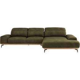 Musterring Wohnlandschaft &raquo;MR 2490 Ecksofa mit erstklassigem Sitzkomfort, Long-Life-Leder&laquo; Bronze-Fu&szlig; Sitzh&ouml;he 46cm, wahlweise mit Funktionen, Ma&szlig;e 342 x 207 cm 