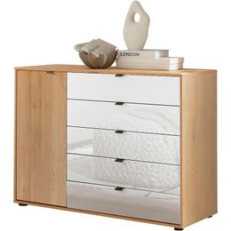 Wiemann Kombikommode &raquo;Cardiff Sideboard, W&auml;scheschrank, teilmassiv Erle, mit Schubladen&laquo; Kommode 120x86x43 cm, braun, mit D&auml;mpfung, MADE IN GERMANY, 