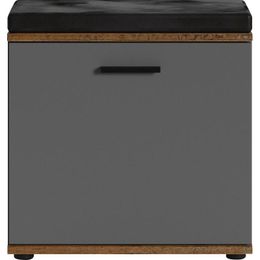 ByLiving Sitzbank &raquo;Jakob&laquo; Breite 48,5 cm grau B/H/T: 48,5cm x 49cm x 30cm, Kunstleder