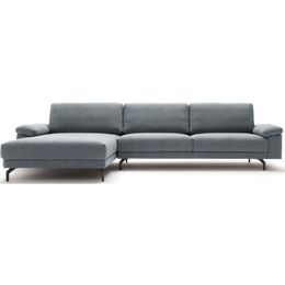 Creation BY ROLF BENZ Ecksofa &raquo;CR.450 elegantes Designsofa mit hohem Sitzkomfort&laquo; blau B/H/T: 294cm x 95cm x 178cm, Leder OSKAR, Recamiere links