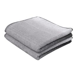 Dyckhoff Handt&uuml;cher &raquo;Colori&laquo; 2x Handt&uuml;cher, aus 100% Bio Baumwolle, 450 g/m&sup2; grau Walkfrottee, Obermaterial: 100% Baumwolle B/L: 50cmx100cm, 2 Stk., 